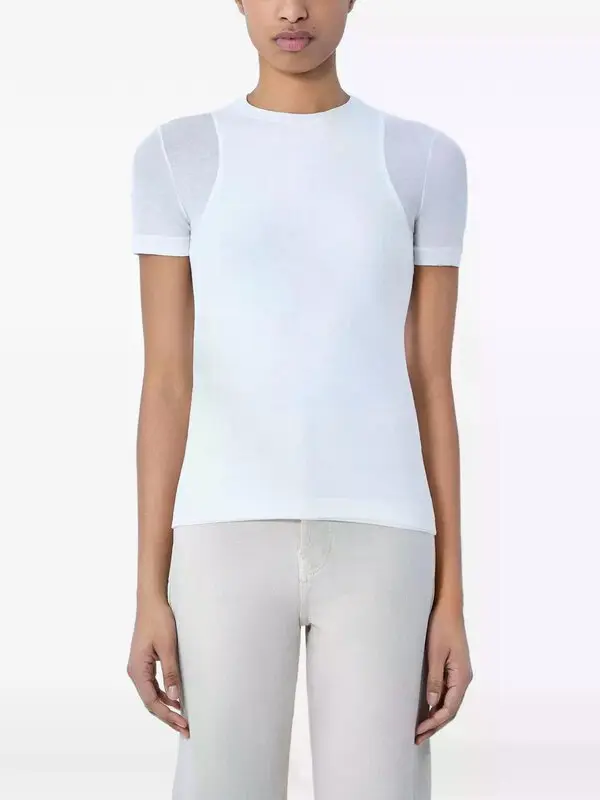 JIL SANDER Fitted Crew-neck T-shirt - White