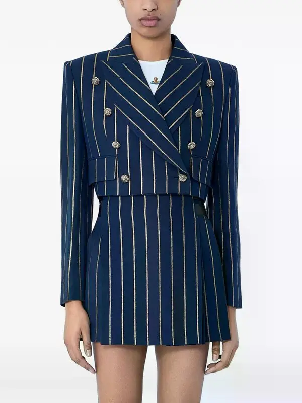 VIVIENNE WESTWOOD Striped Blazer - Blue
