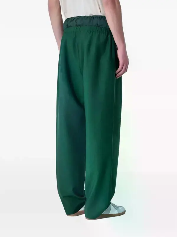 Lacoste Elasticated-waist Wide-leg Trousers
