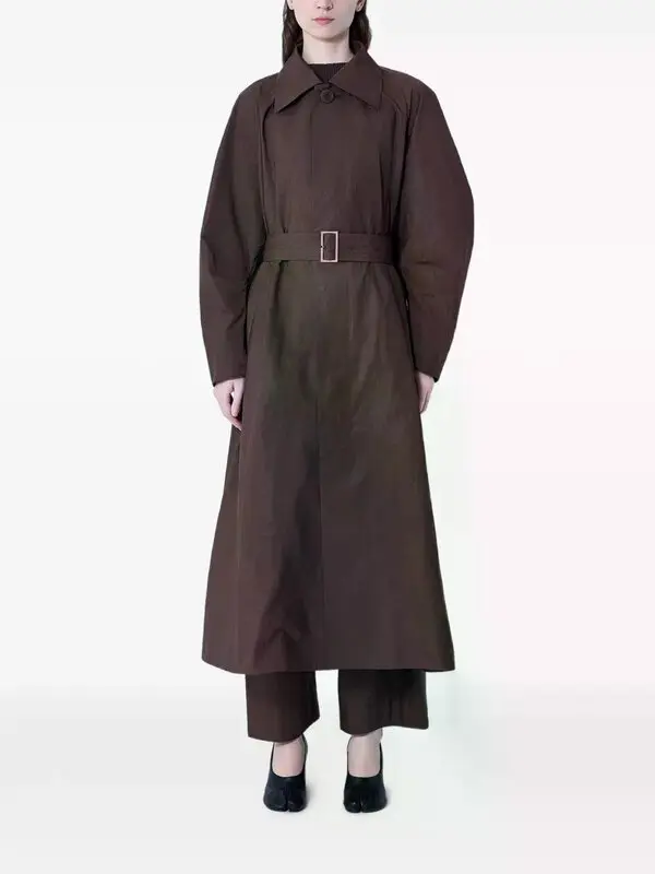 Issey Miyake Akimbo Belted Trench Coat - Brown