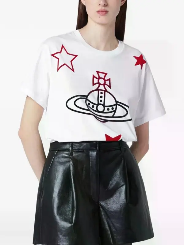 VIVIENNE WESTWOOD Orb And Stars Classic T-shirt - White