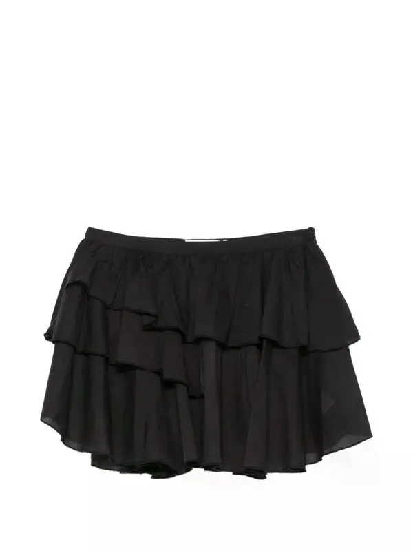 Gimaguas Joan Ruffled Mini Skirt - Black