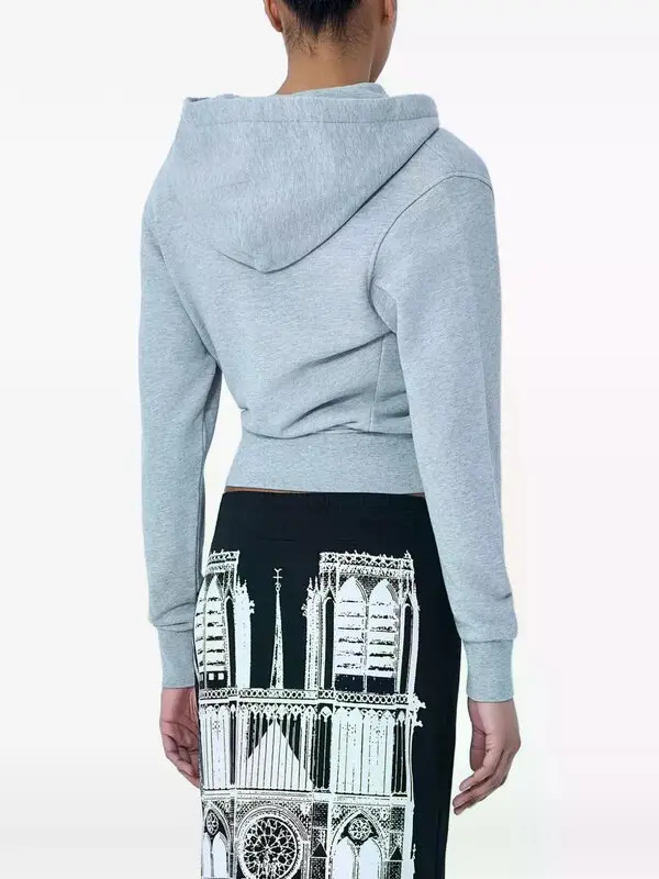 Vaquera Cotton Zip-up Hoodie - Grey