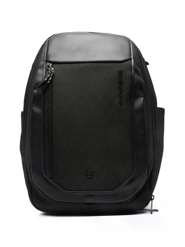 PIQUADRO Zip-up Backpack - Black