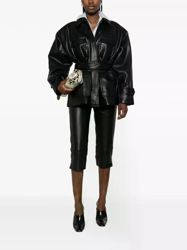 THE FRANKIE SHOP Kelia Belted Pocket Coat