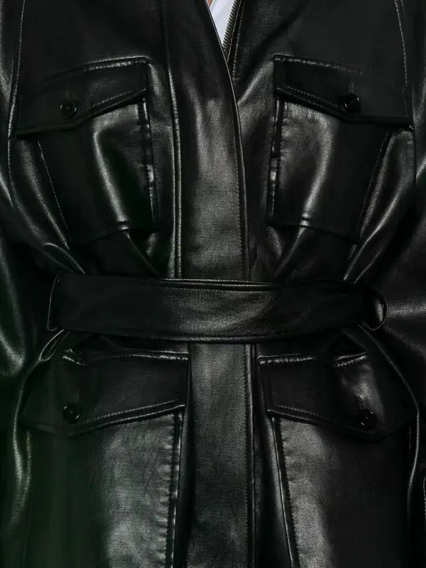 THE FRANKIE SHOP Kelia Belted Pocket Coat