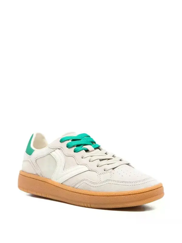 Victoria Beckham Leather Low Top Sneakers - Grey
