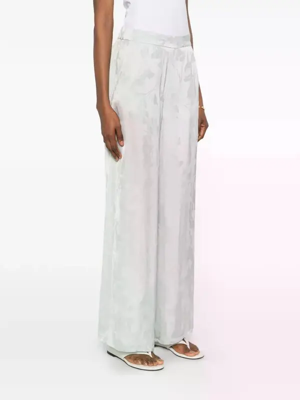 Calvin Klein Floral Jacquard Wide Leg Trousers