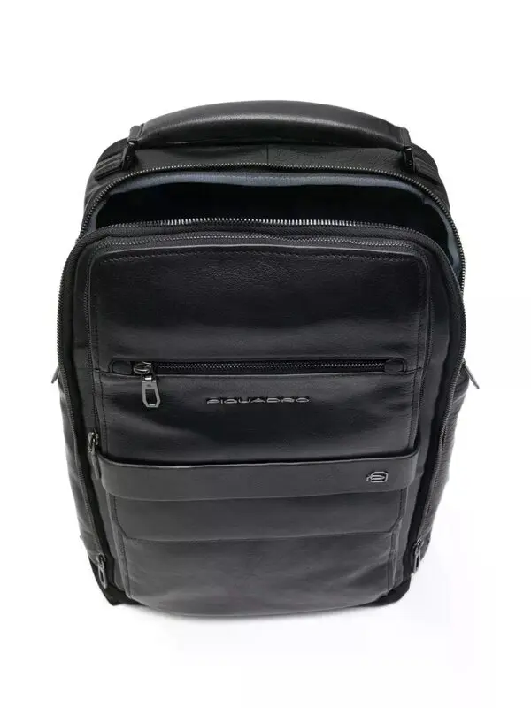 PIQUADRO Zip-up Leather Backpack