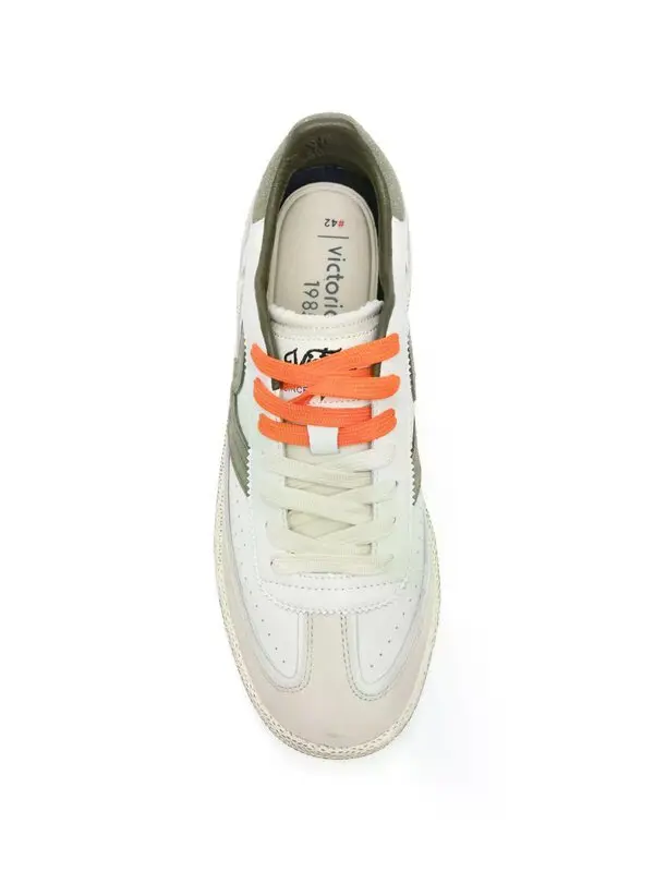 Victoria Beckham Leather Low Top Sneakers - White