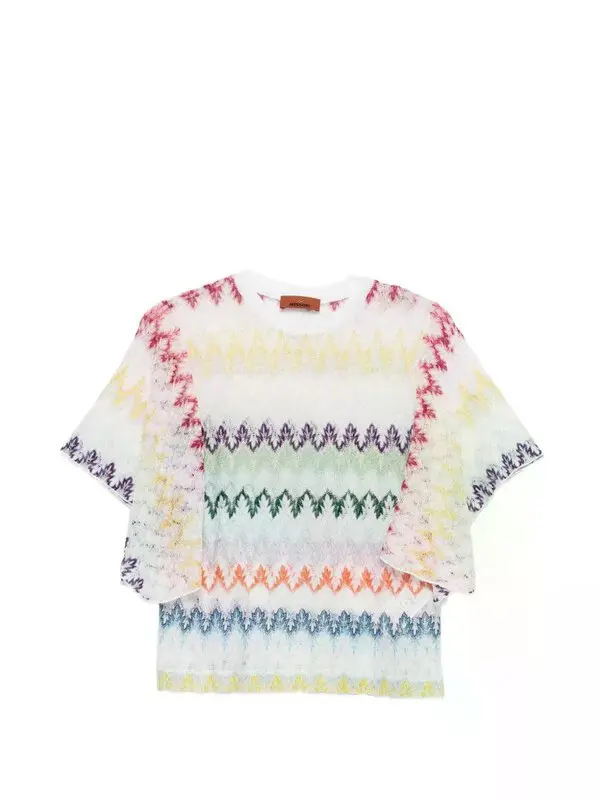 Missoni Flutter-sleeve T-shirt - White