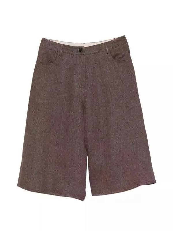 ALYSI Pocketed Shorts - Brown
