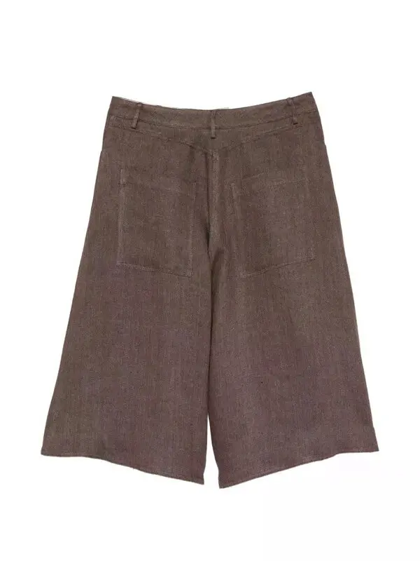 ALYSI Pocketed Shorts - Brown