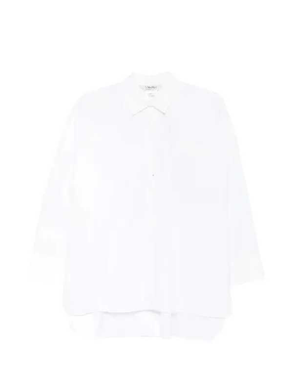 Max Mara Cotton Pocket Shirt - White