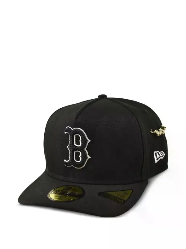New Era 59fifty Boston Red Sox Script Pin Fitted Cap - Black