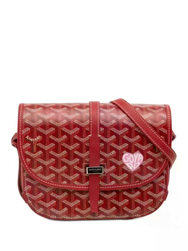 Goyard 2023 Goyardine Coeur Belvedere Ii Pm Crossbody Bag - Red