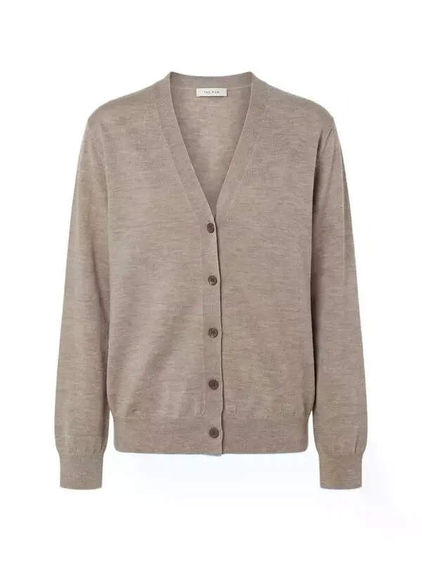 THE ROW Nilas Button Cardigan - Neutrals