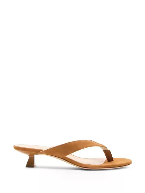STUART WEITZMAN Rio Sleek Almond-toe Sandals - Neutrals