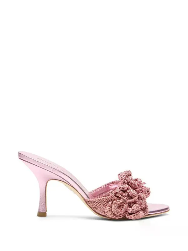 STUART WEITZMAN Lotus Floral-appliqué Sandals - Pink