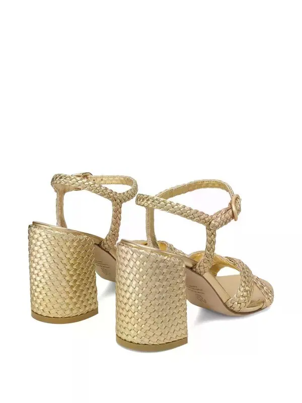 STUART WEITZMAN Alyssa Interwoven Sandals - Gold