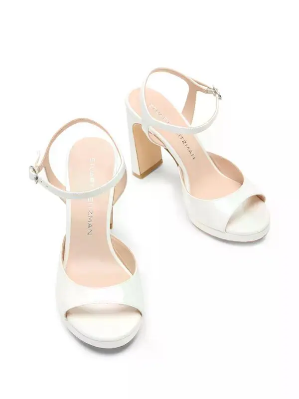 STUART WEITZMAN Babette Ankle-strap Sandals - White