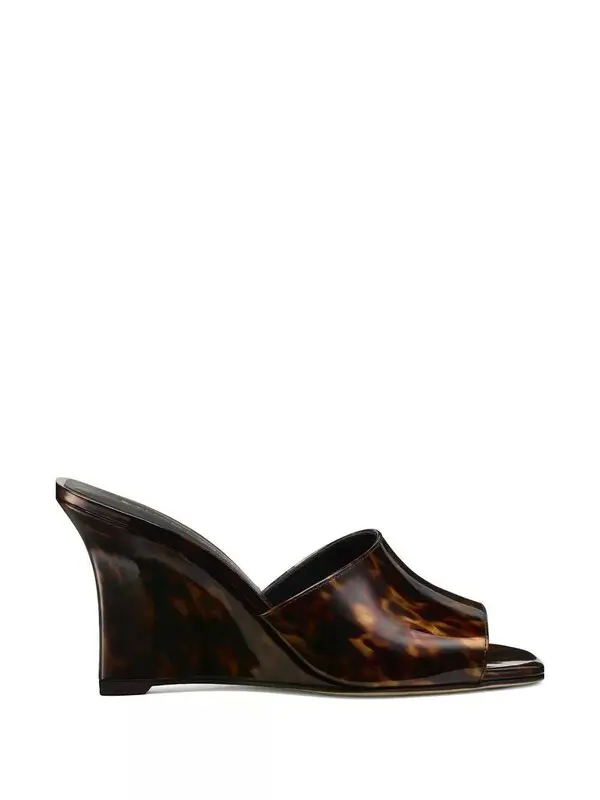 STUART WEITZMAN Vinnie Wedge Sandals - Brown