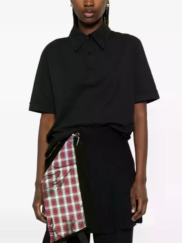 MAISON MARGIELA Logo-embroidered Polo Shirt