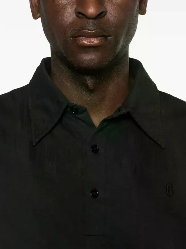 MAISON MARGIELA Logo-embroidered Polo Shirt