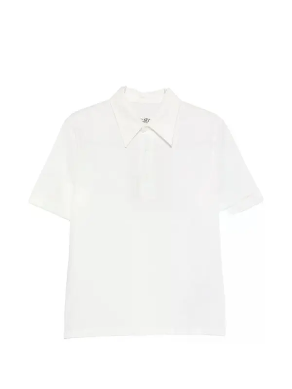 MAISON MARGIELA Short-sleeve Polo Shirt - White