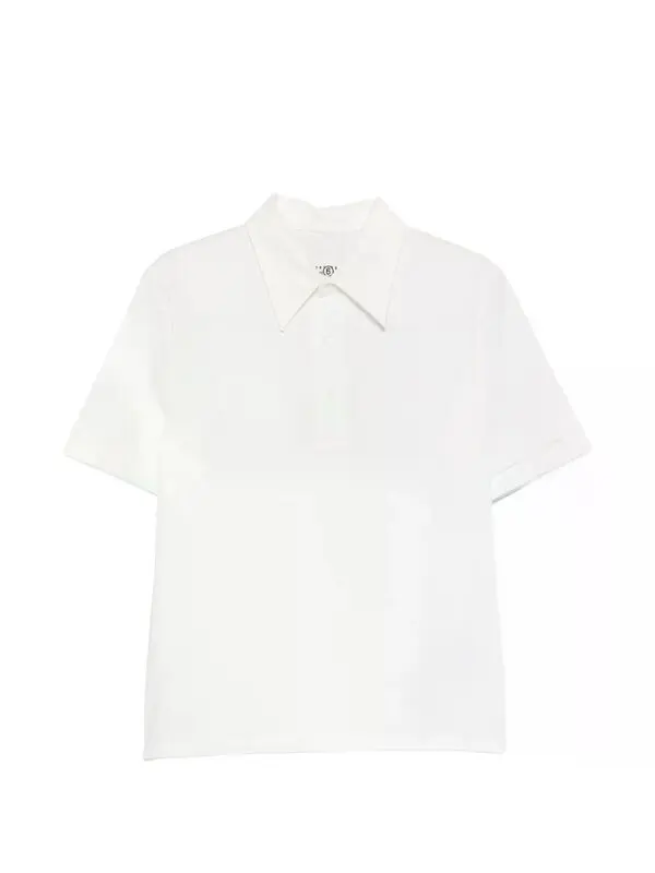 MAISON MARGIELA Short-sleeve Polo Shirt - White