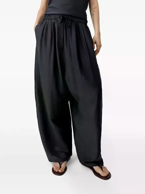 CORDERA Drawstring Trousers - Black