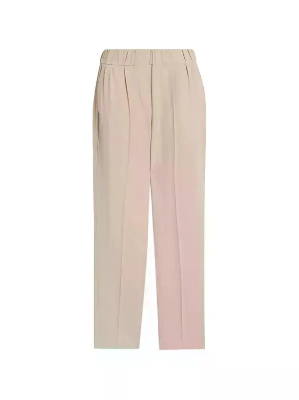 Brunello Cucinelli Elasticated-waistband Trousers - Neutrals