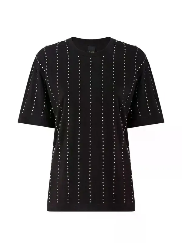 Pinko Studded T-shirt - Black