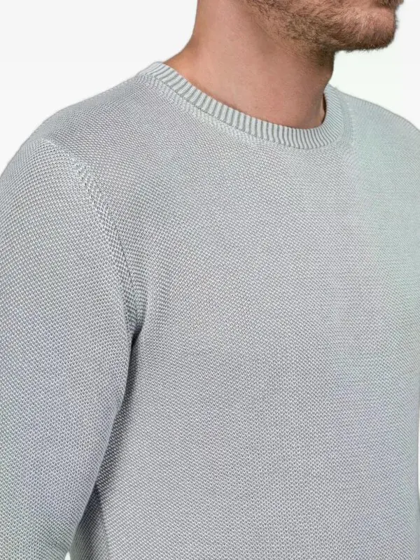 MOORER Orvieto Round-neck Sweater - Grey