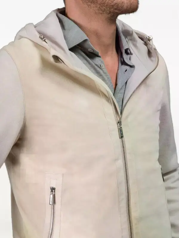MOORER Cascalla-urm Hooded Suede Jacket