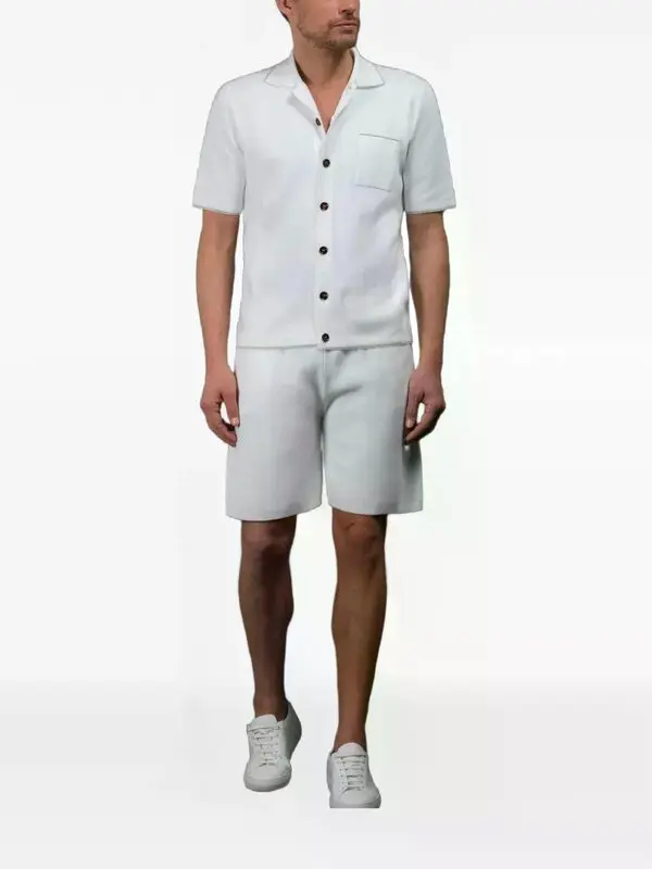 MOORER Kenith Chest-pocket Short-sleeve Shirt