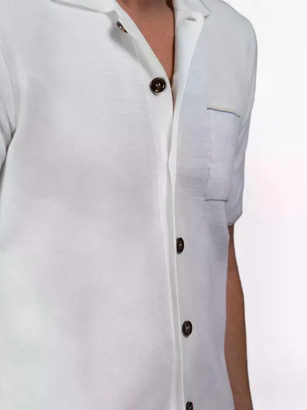 MOORER Kenith Chest-pocket Short-sleeve Shirt