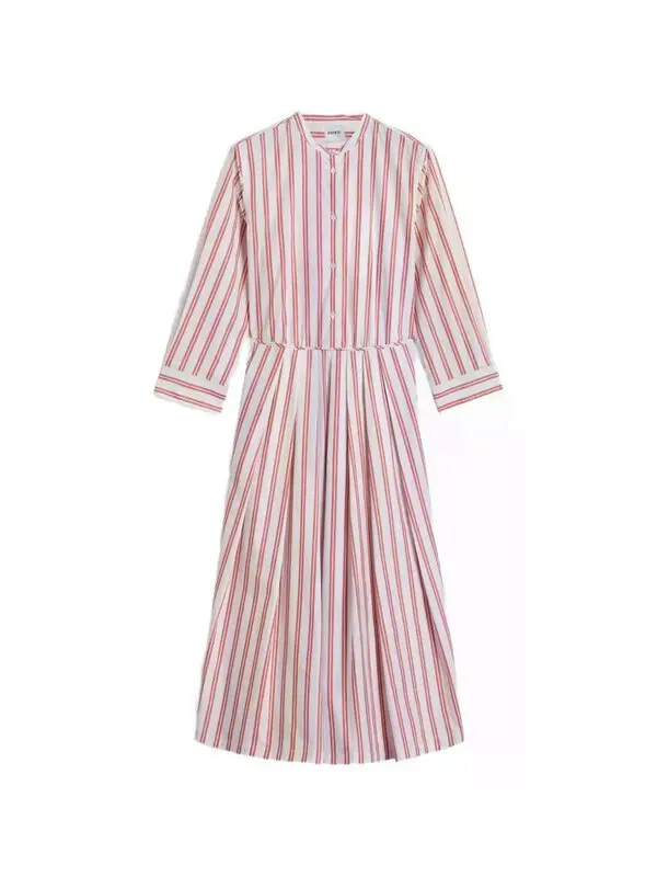 Aspesi Striped Shirt Dress - White