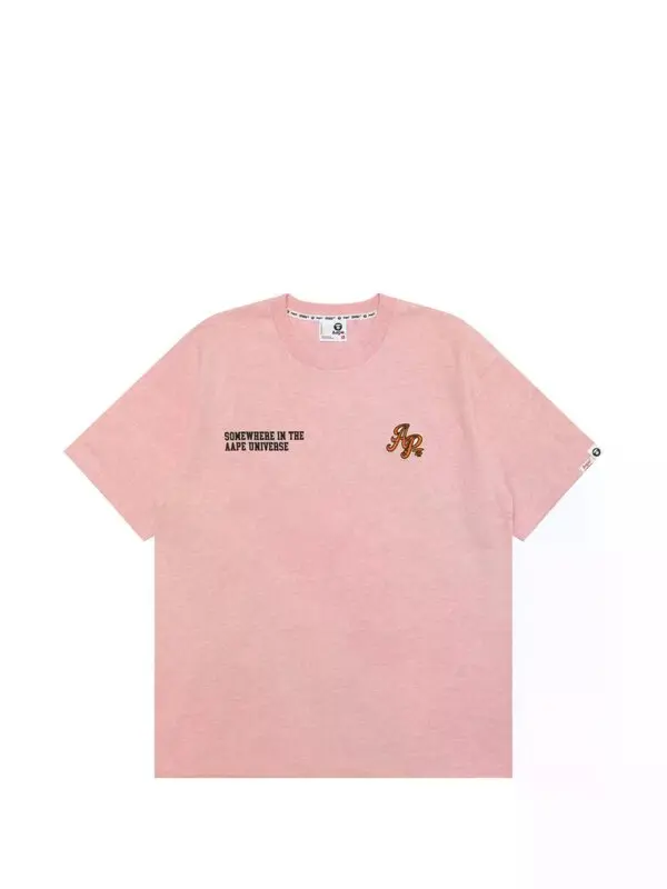 AAPE BY *A BATHING APE Embroidered T-shirt - Pink