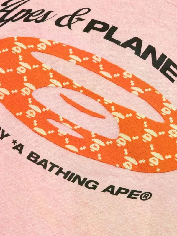 AAPE BY *A BATHING APE Embroidered T-shirt - Pink