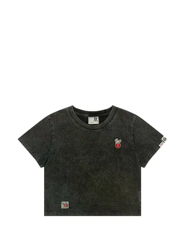 AAPE BY *A BATHING APE Graphic Embroidered T-shirt - Grey