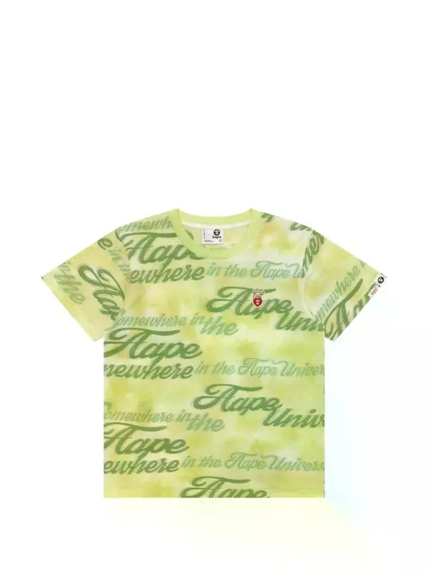 AAPE BY *A BATHING APE Print Patch T-shirt - Green
