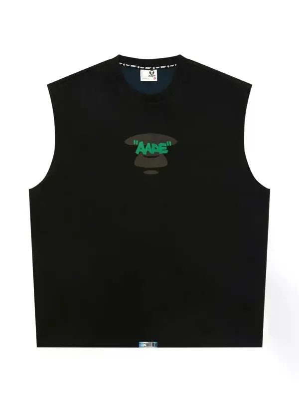 AAPE BY *A BATHING APE Embroidered Vest - Black