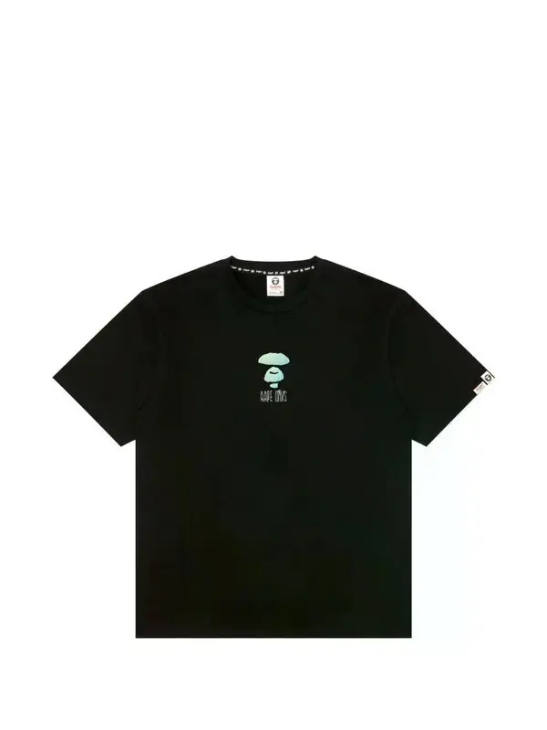 AAPE BY *A BATHING APE Graphic Crewneck T-shirt - Black