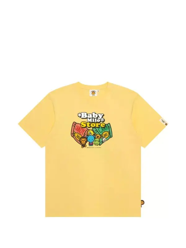 A BATHING APE Graphic-print T-shirt - Yellow