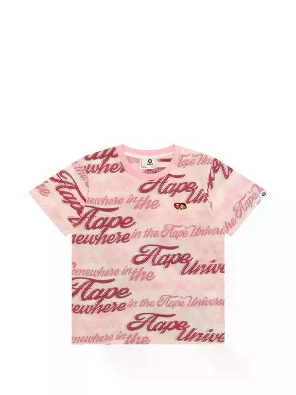 AAPE BY *A BATHING APE Printed Patch T-shirt - Pink