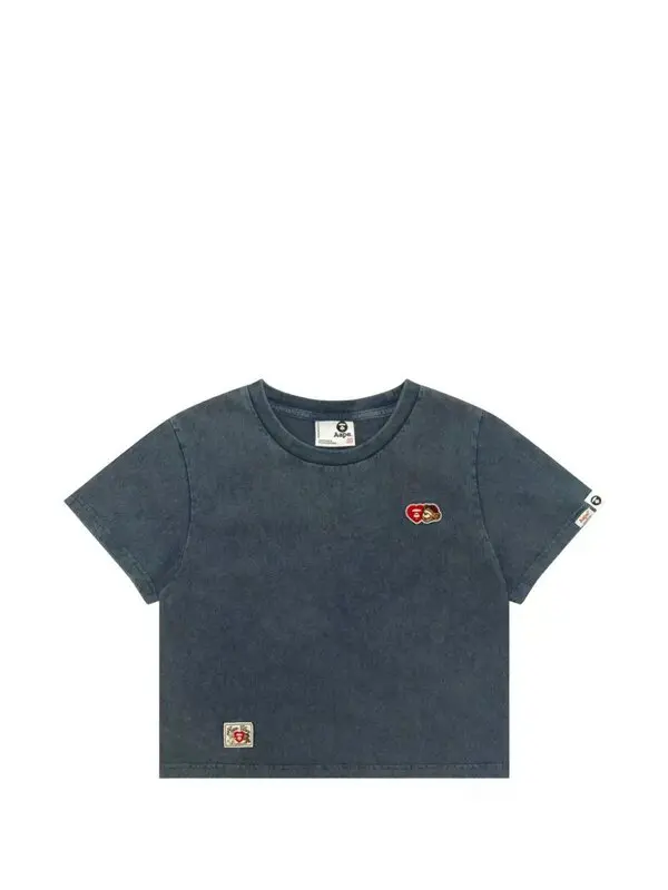 AAPE BY *A BATHING APE Graphic Appliqué T-shirt - Blue