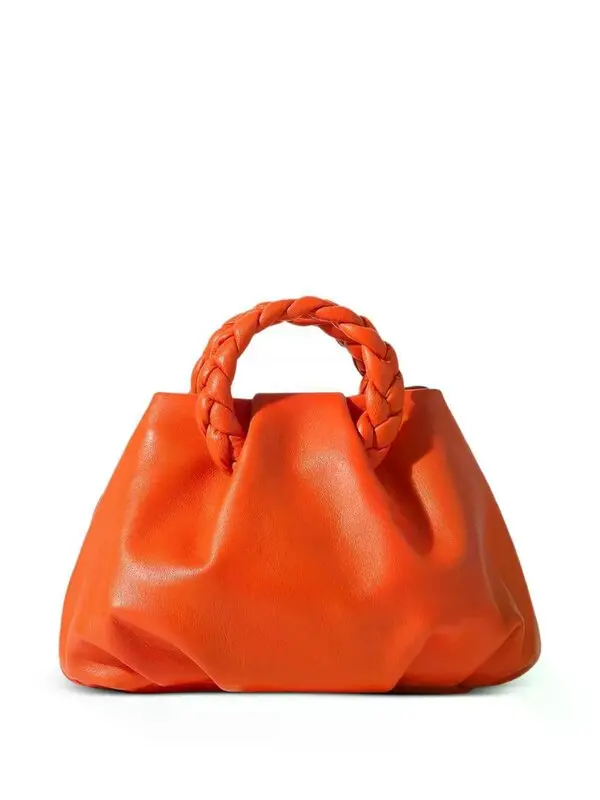 Hereu Bombon Braided-handle Bucket Bag - Orange