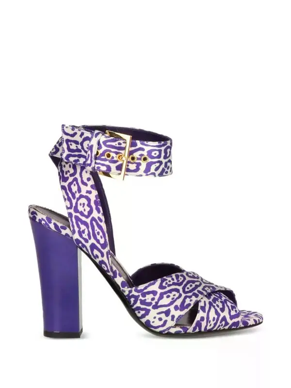 TOM FORD Animal-print Sandals - Purple