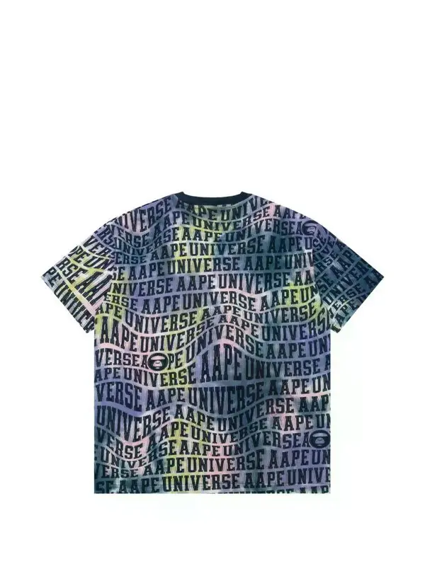 AAPE BY *A BATHING APE Graphic-print Crewneck T-shirt - Blue
